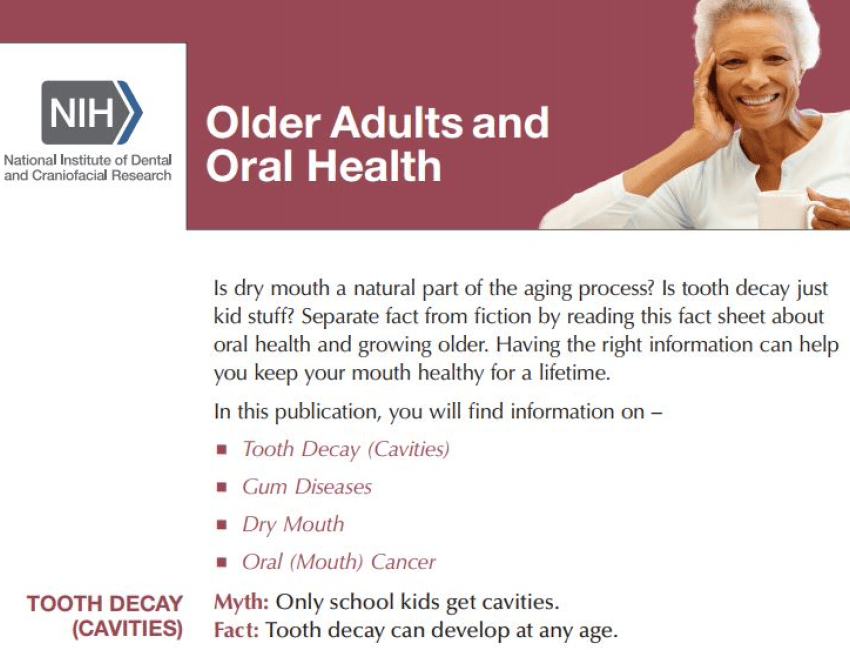 For Older Adults | National Institute of Dental and Craniofacial Research